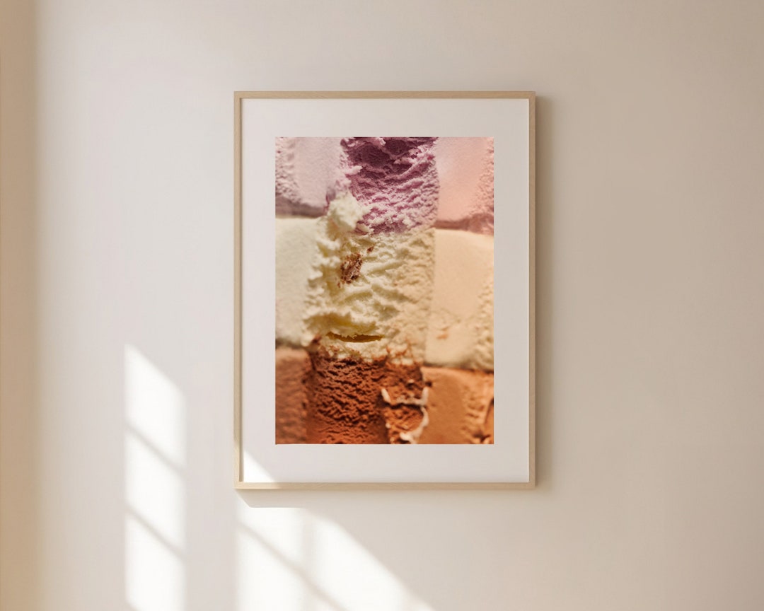 Soft Ice Cream Texture, Digital Photograph Download, Ice Cream Wall ...