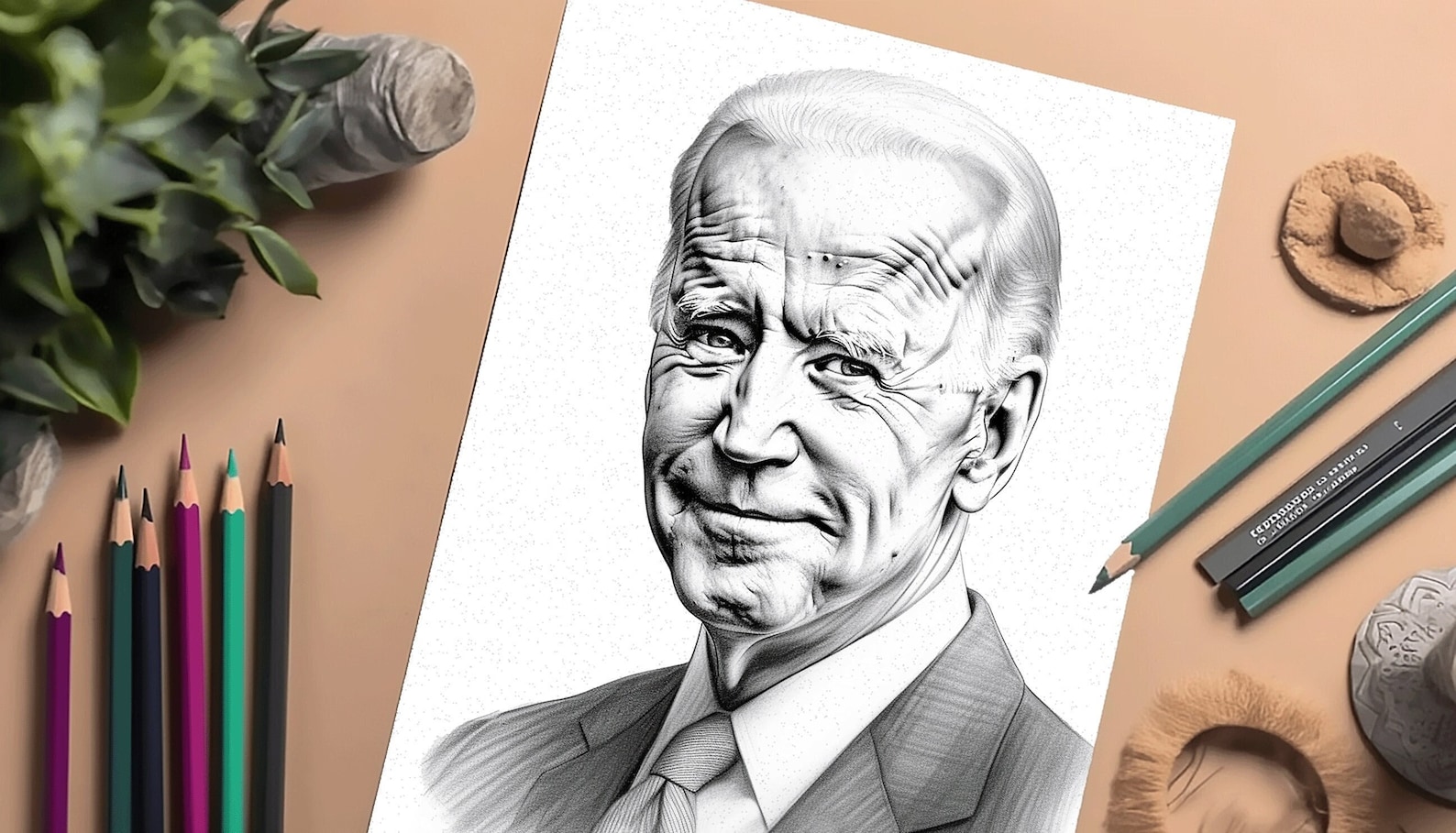 Joe Biden Printable Coloring Page Greyscale Celebrity Coloring Book ...