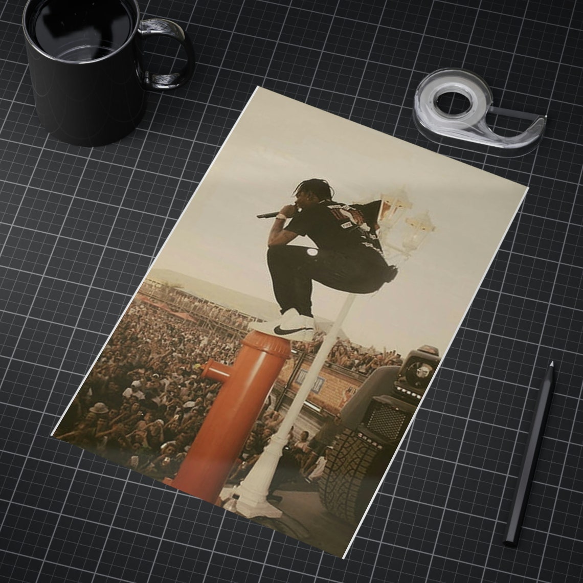 Travis Scott Concert Poster - Etsy