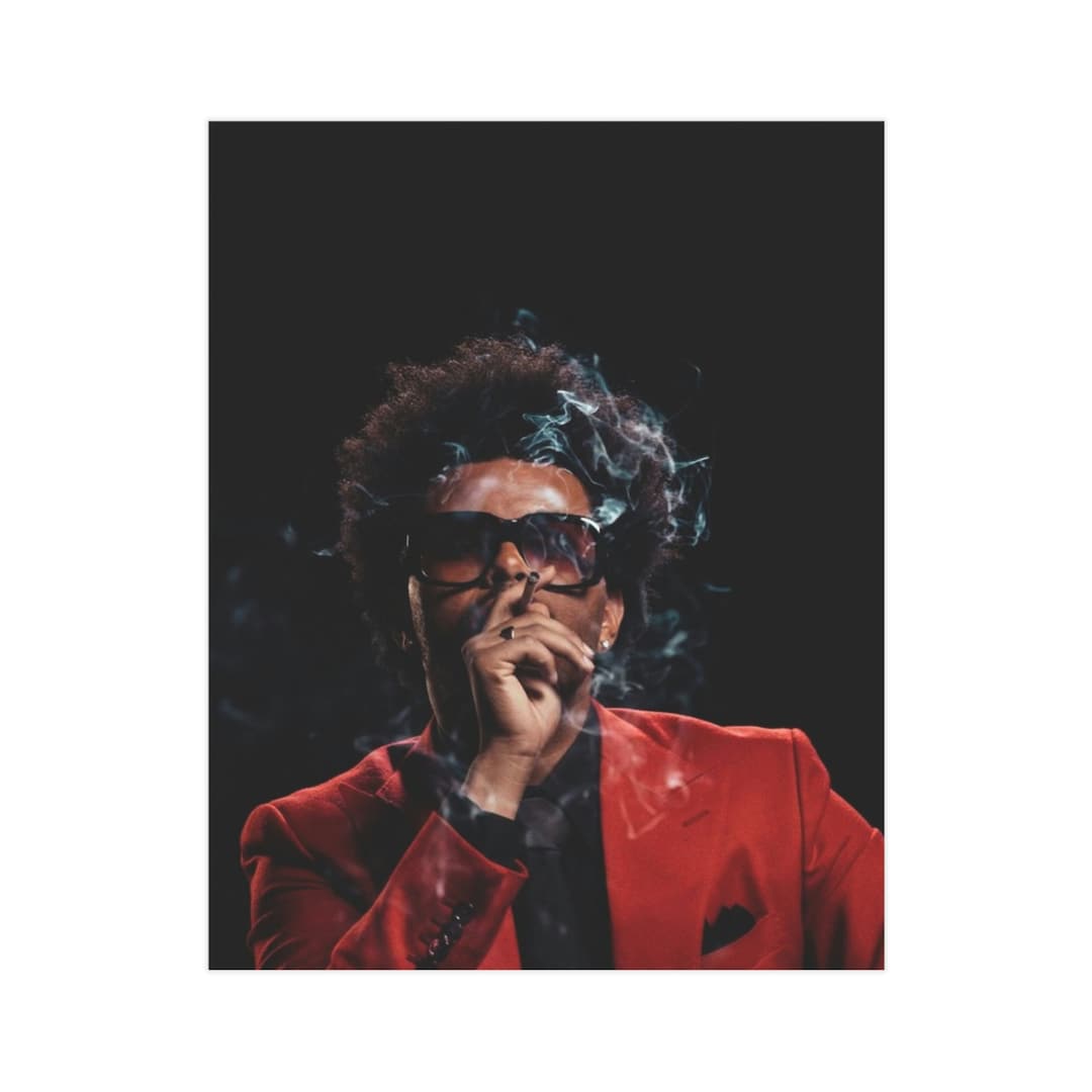 The Weeknd Poster Smoking - Etsy