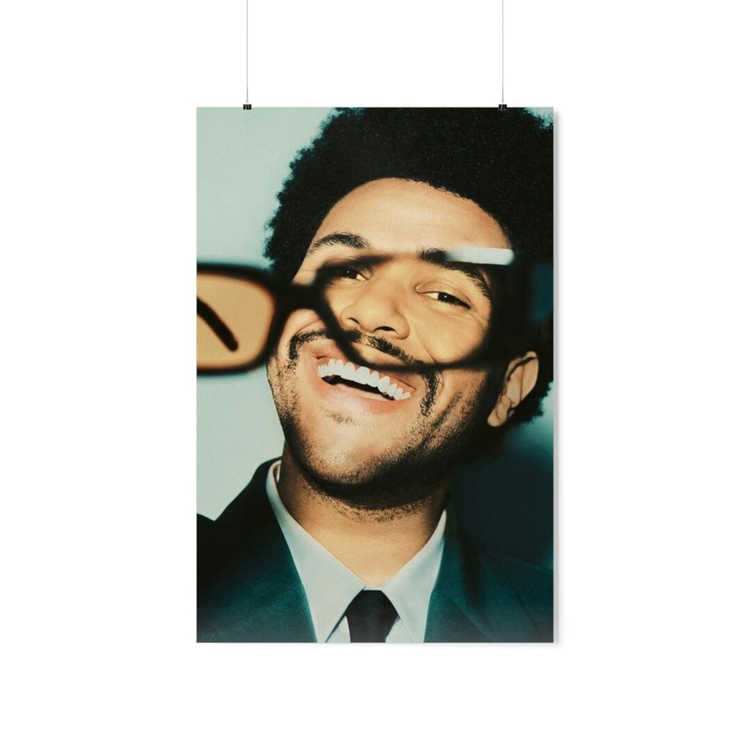 The Weeknd Poster Smiling - Etsy
