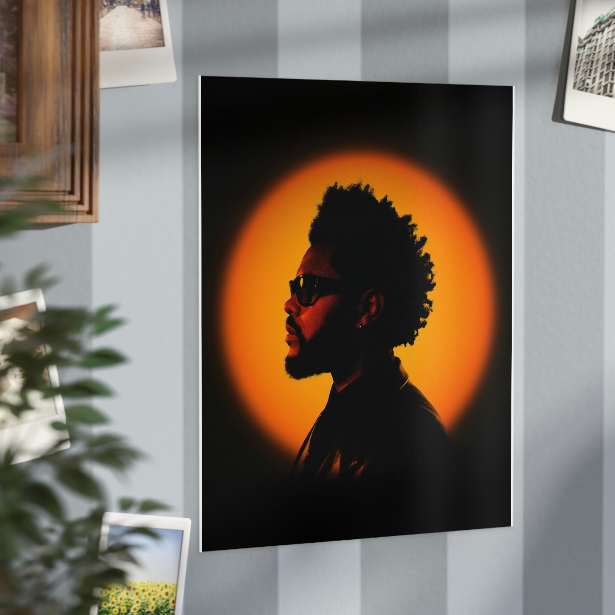 The Weeknd Poster Silhouette - Etsy