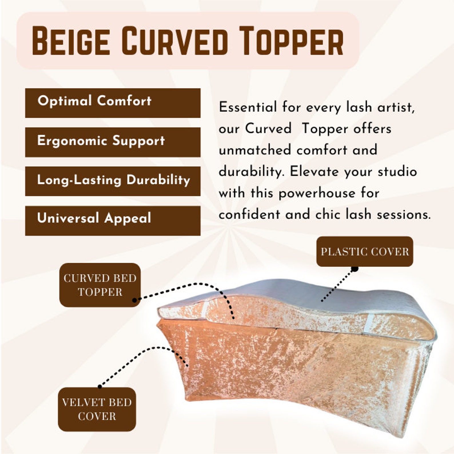 Lash Bed Topper Velvet Bed Topper Protective Plastic Cover - Etsy