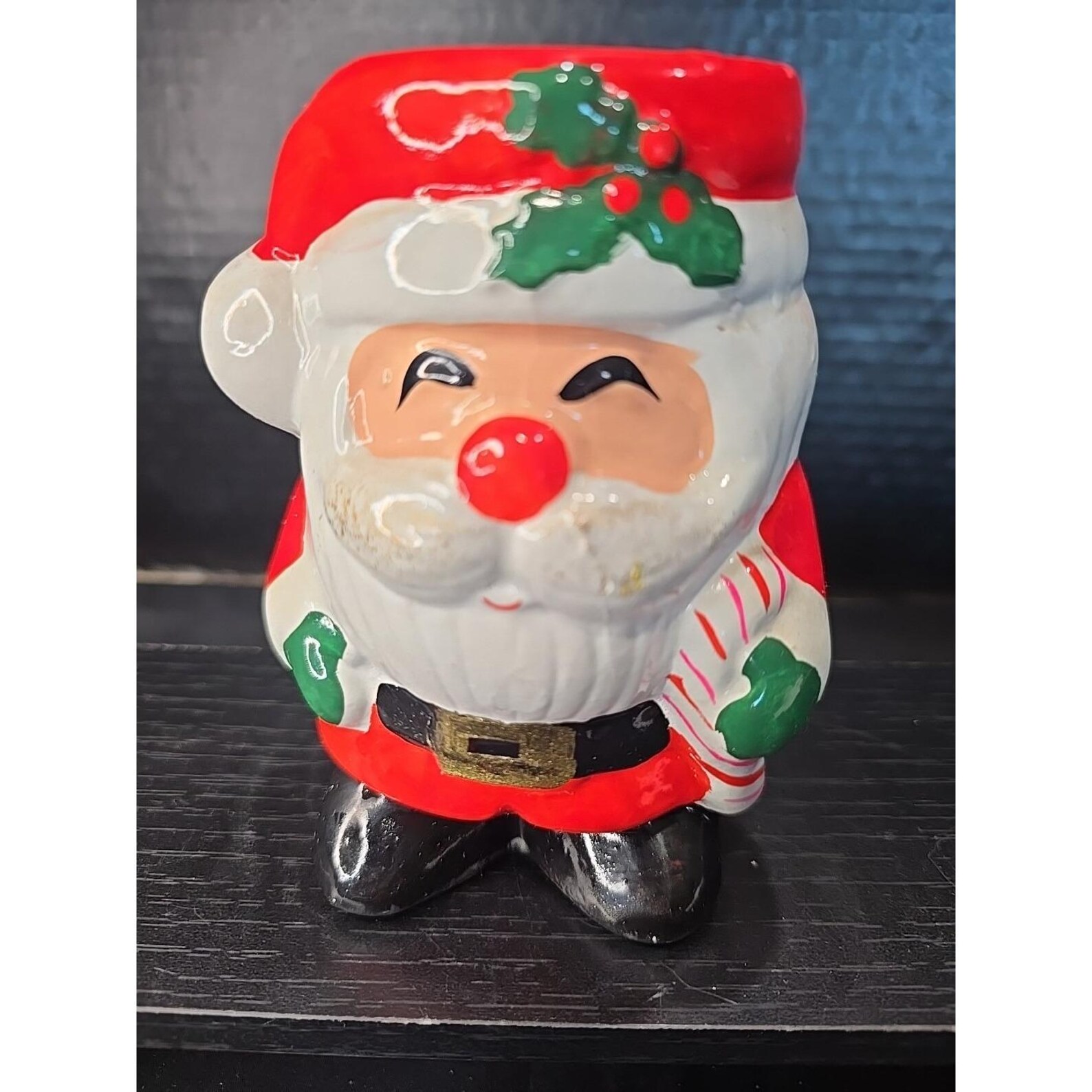 Vintage Santa Ceramic Tealight Candle Holder Made in Japan - Etsy