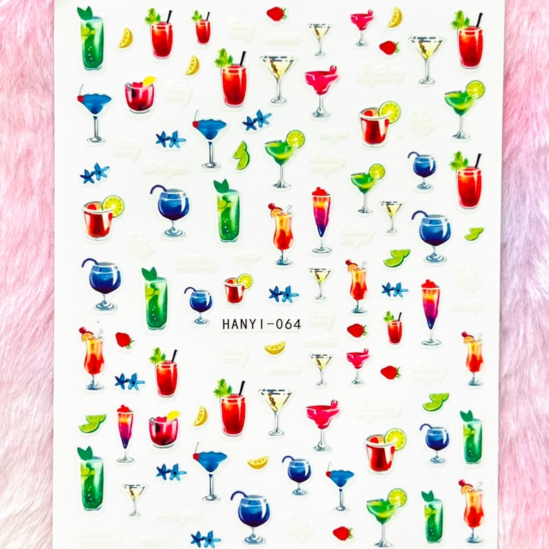 Cocktail Decal - Etsy