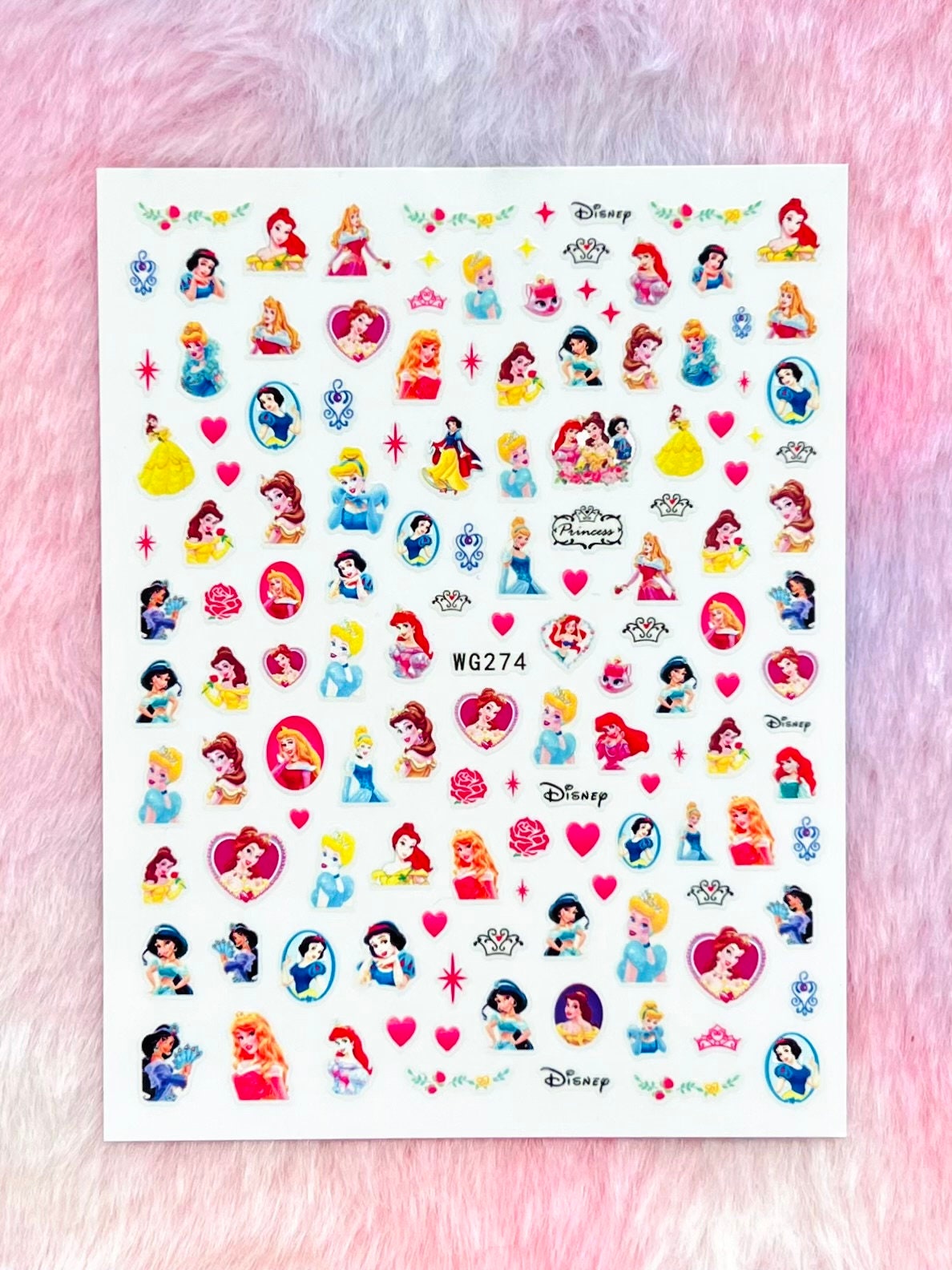 Princess Nail Art Stickers - Etsy