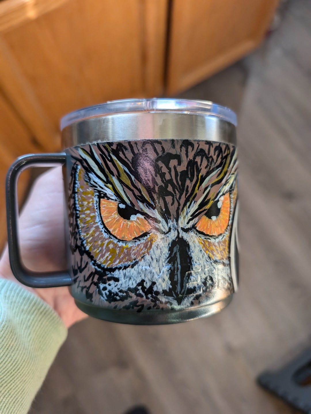 Custom!! Hand Painted 14oz Stainless Steel Yeti Stackable Mug With ...