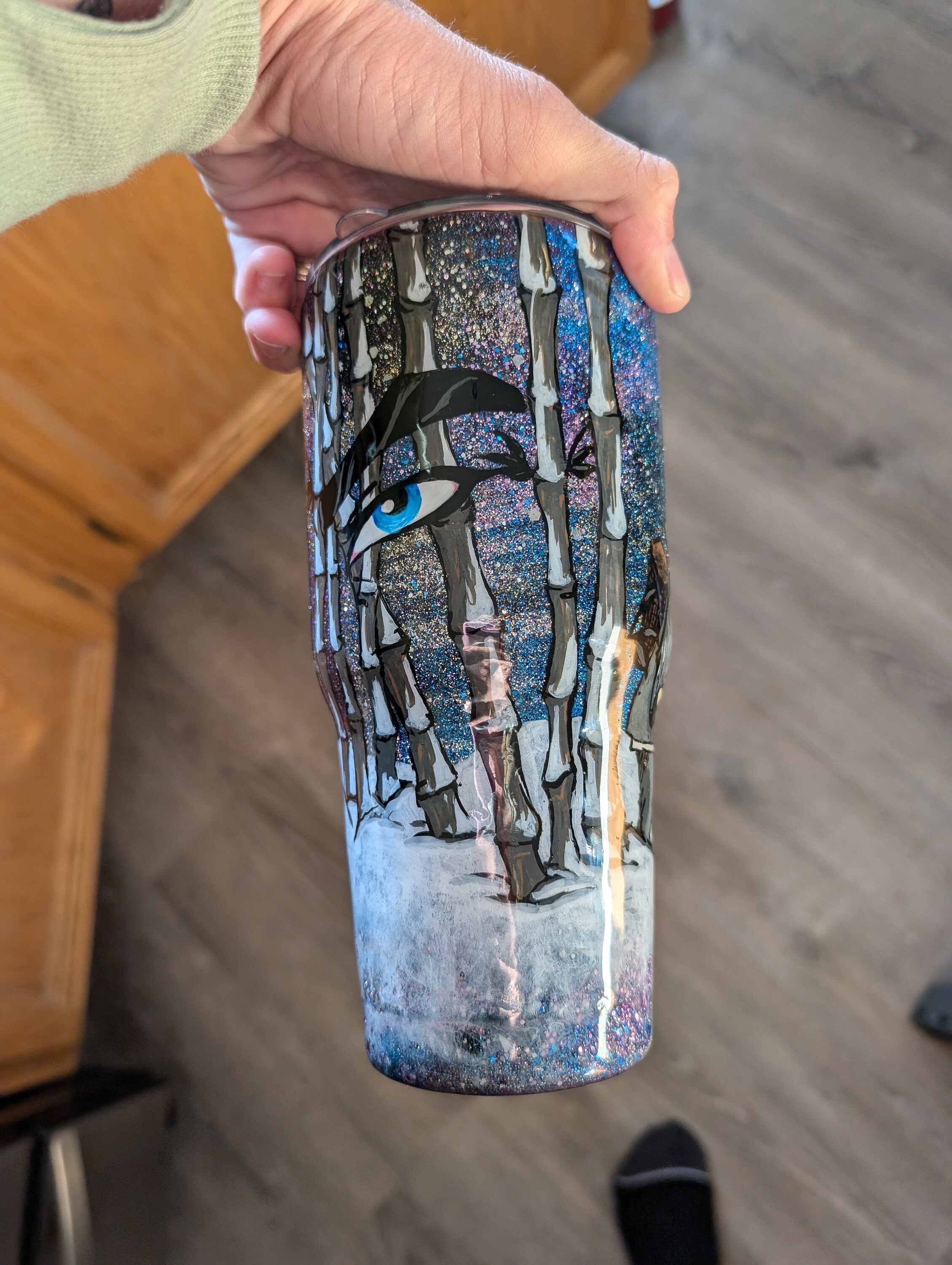 Custom!! Hand Painted 30oz Stainless Steel Travel Yeti Travel Mug With ...