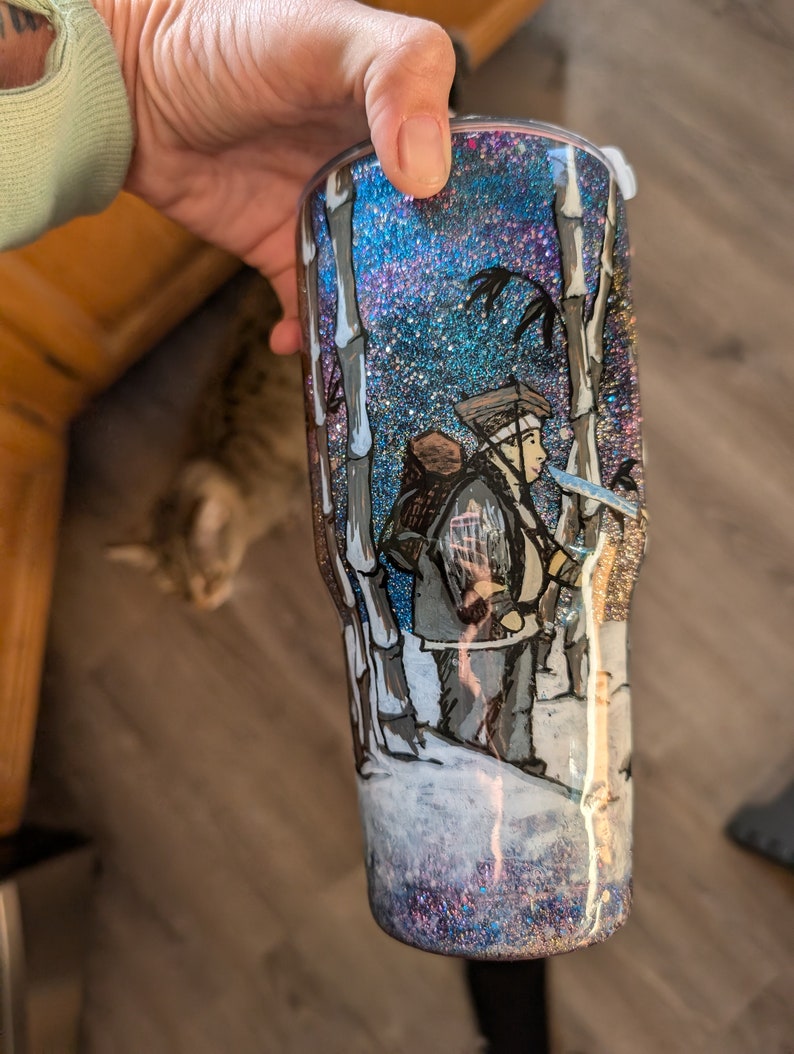 Custom!! Hand Painted 30oz Stainless Steel Travel Yeti Travel Mug With ...