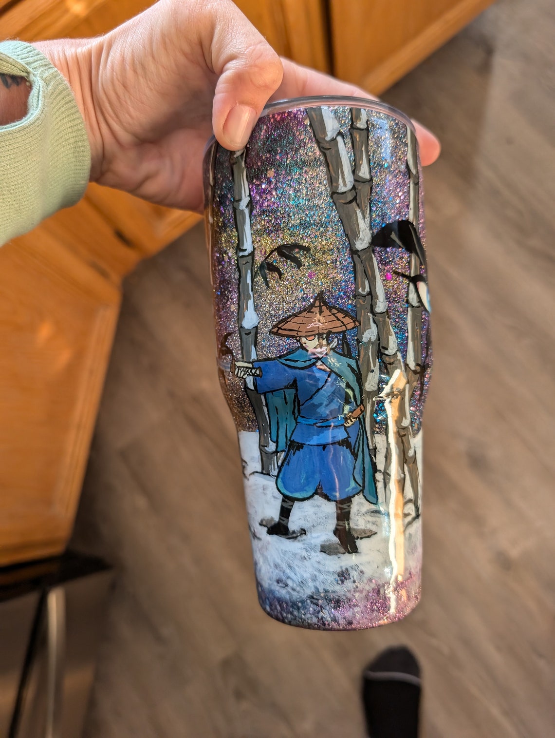 Custom!! Hand Painted 30oz Stainless Steel Travel Yeti Travel Mug With ...