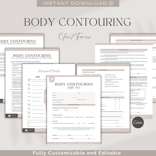 Body Sculpting Forms - Etsy