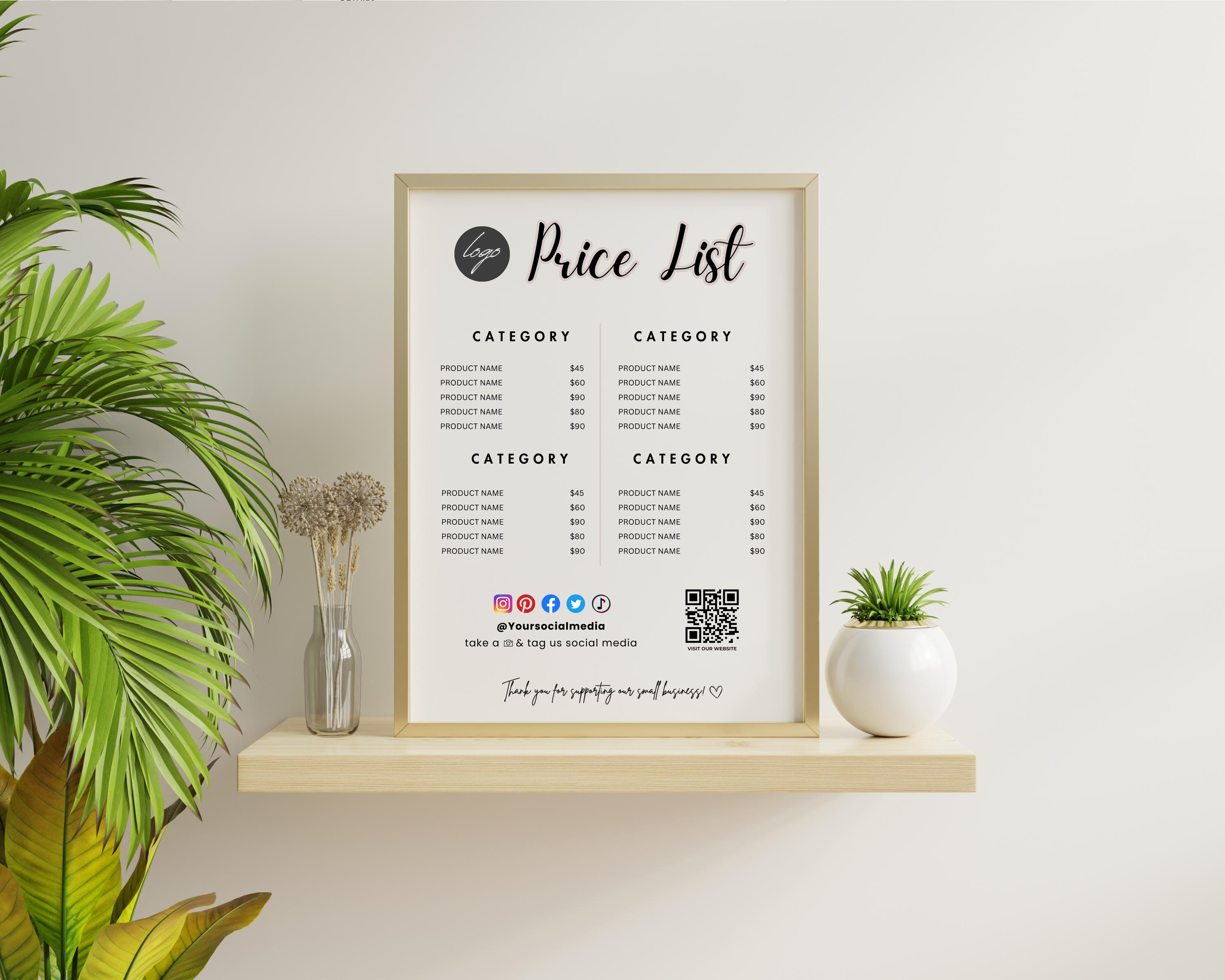 Printable Order Forms Bundle, Small Business Templates (canva Editable ...