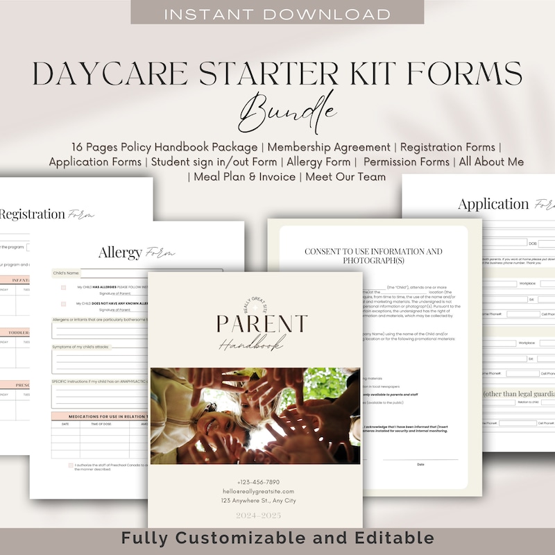 Home Daycare Forms - Etsy