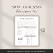 Editable Skin Analysis Template,face Mapping and Fitzpatrick Scale ...