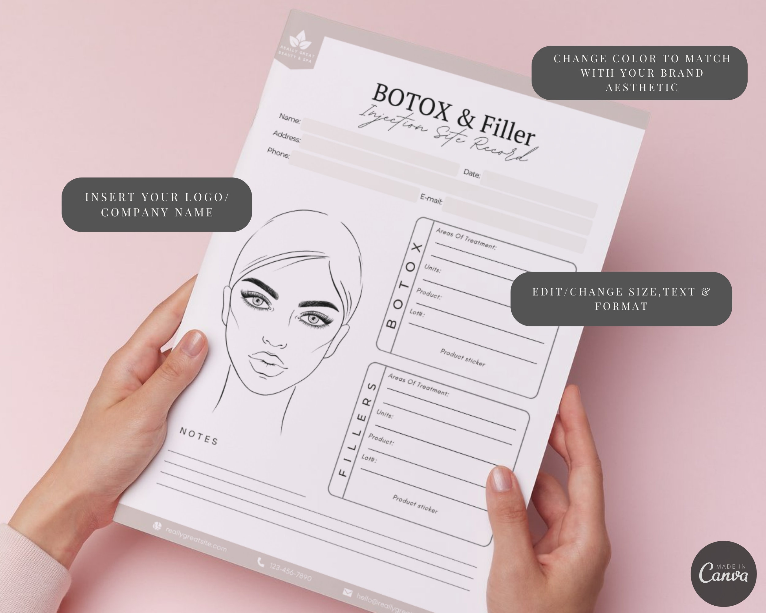 Editable Med Spa Forms Bundle With Consent Forms and Aesthetician ...
