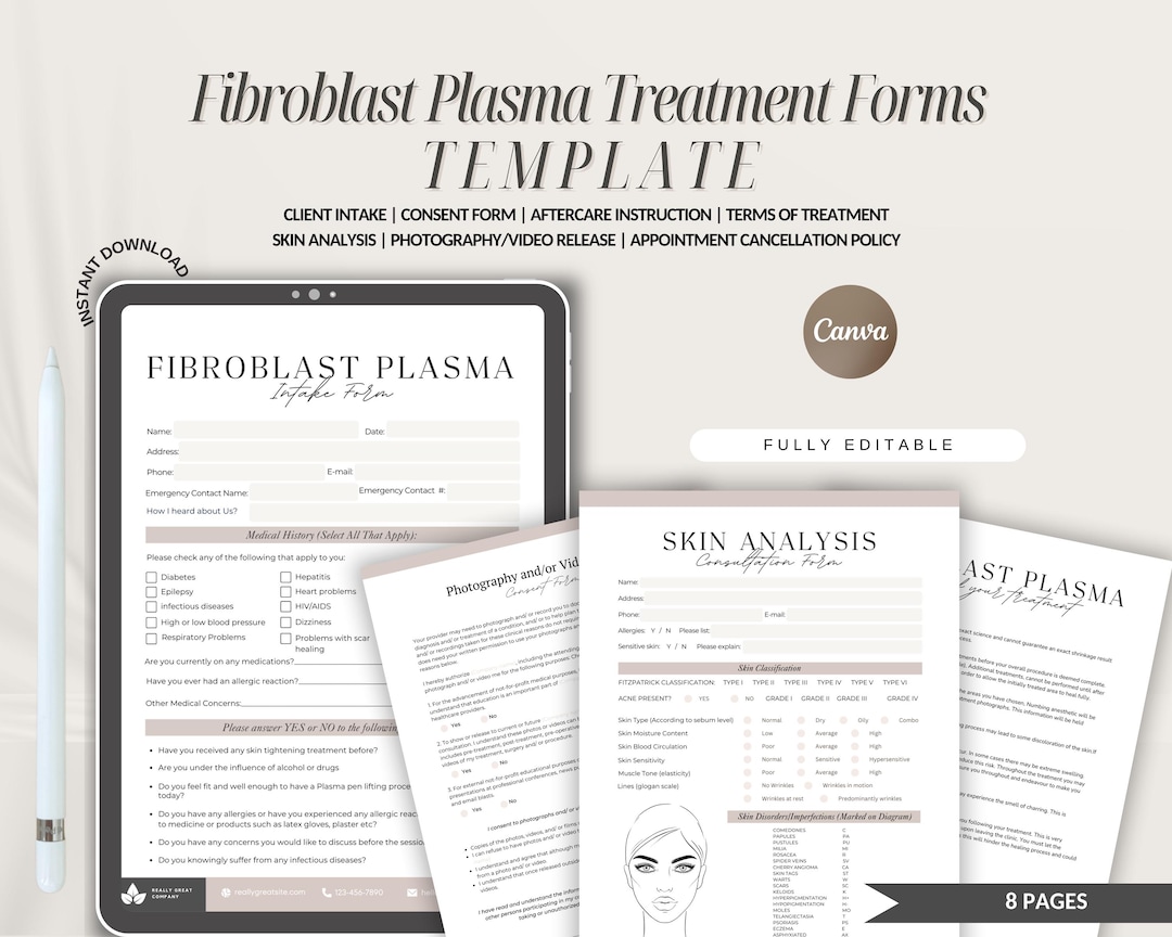 Fibroblast Plasma Intake and Consultation Forms, Fibroblast Consent ...