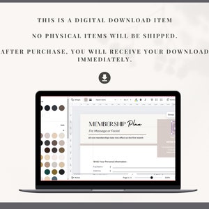 Editable Spa Membership Template, Membership Plan for Massage, Pre-made ...