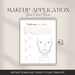 Makeup Artist Face Chart Template,editable Consultation Face Chart ...