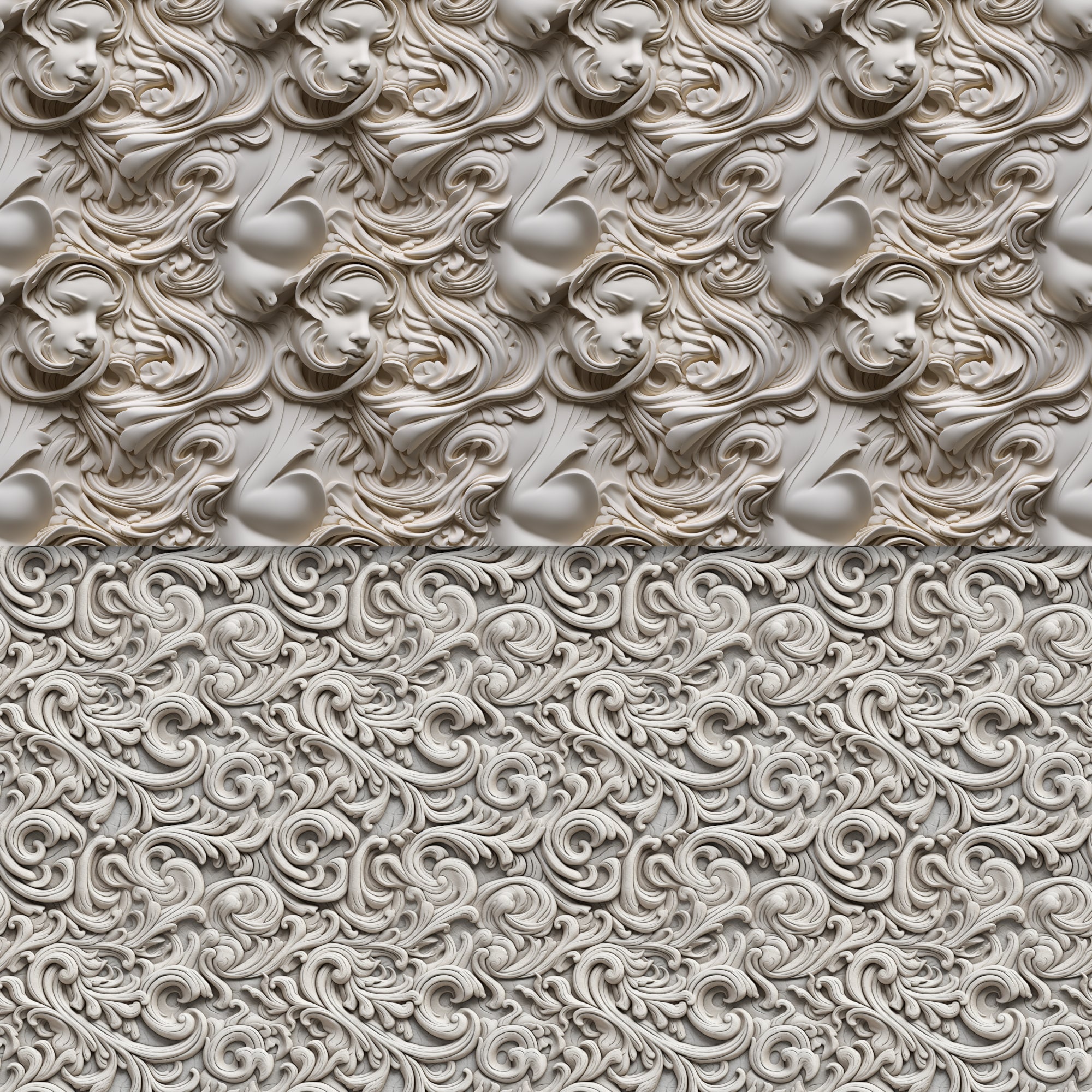 Stone Sculptures - 10 Exquisite Stone Carving Seamless Patterns - Etsy