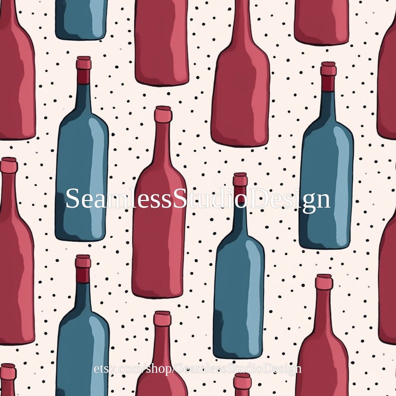 Vintage Vineyard - 10 Wine-themed Seamless Patterns - Etsy