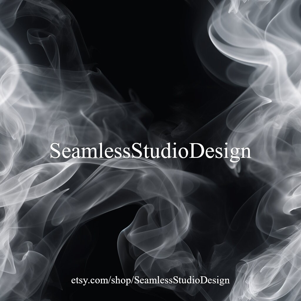 10 Beautiful Seamless Smoke Patterns White, Black, Yellow and Purple ...
