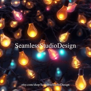 Enchanting Fairy Light Patterns: 10 Warm & Colorful Seamless Patterns ...
