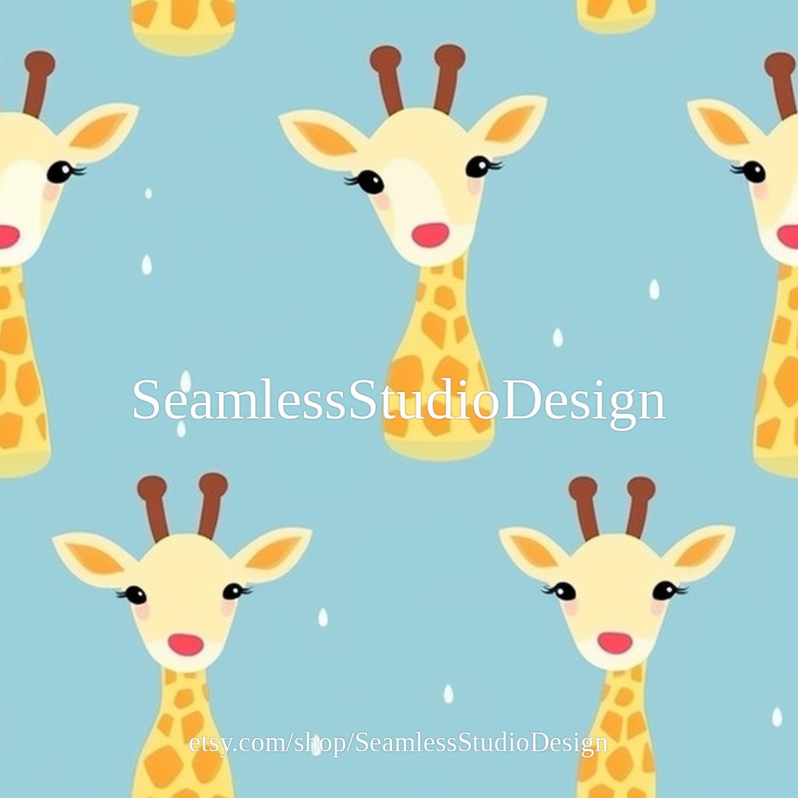 Giraffe Dreams - 10 Adorable Seamless Patterns - Etsy