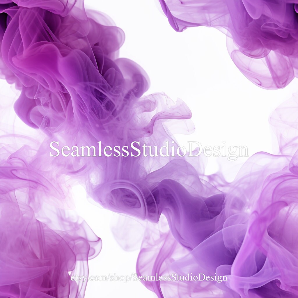 10 Beautiful Seamless Smoke Patterns White, Black, Yellow and Purple ...