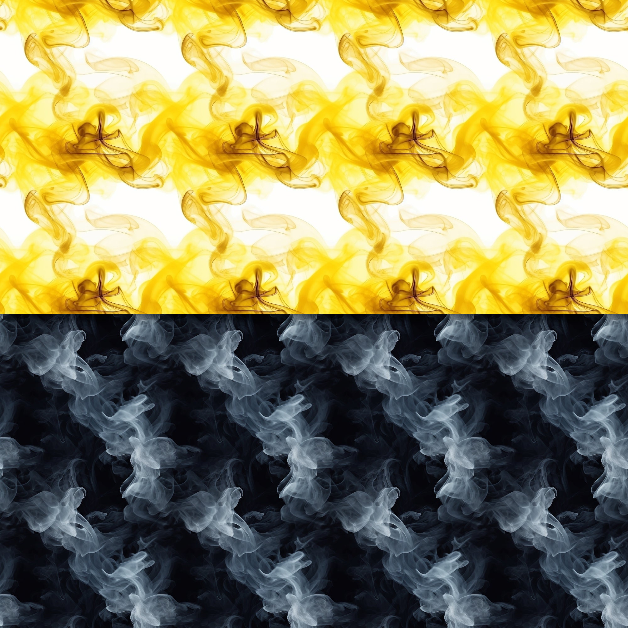 10 Beautiful Seamless Smoke Patterns - White, Black, Yellow and Purple ...