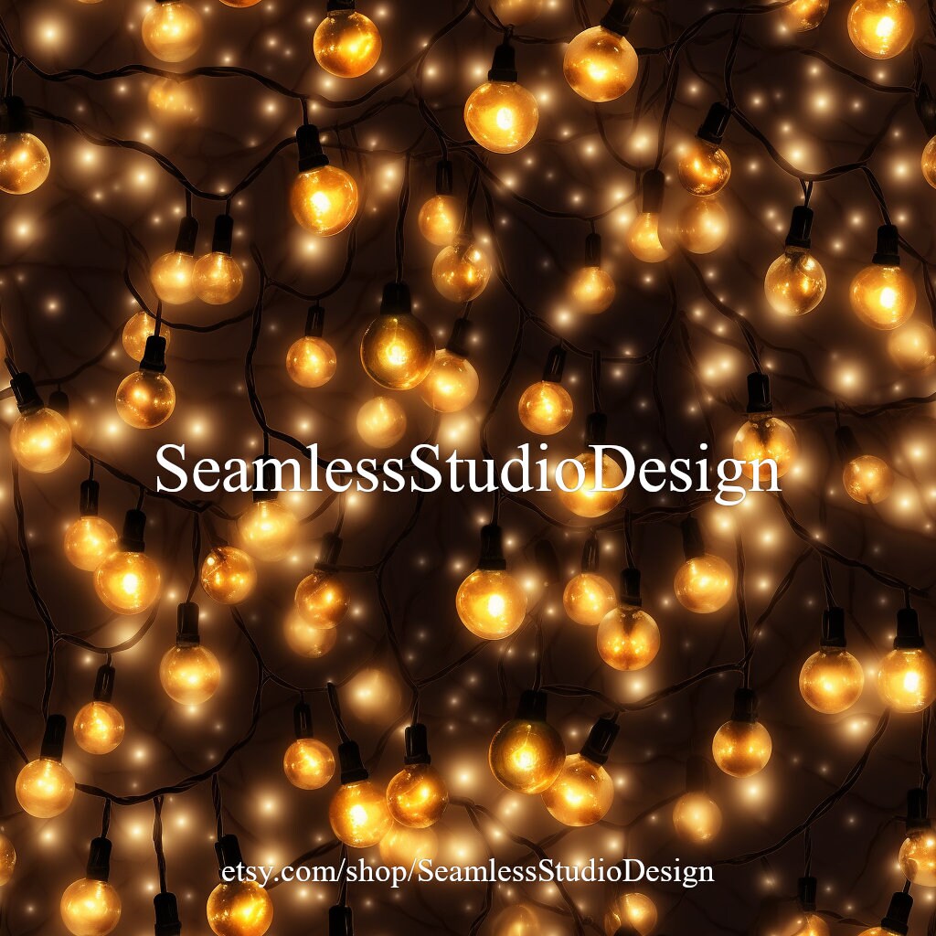 Enchanting Fairy Light Patterns: 10 Warm & Colorful Seamless Patterns ...