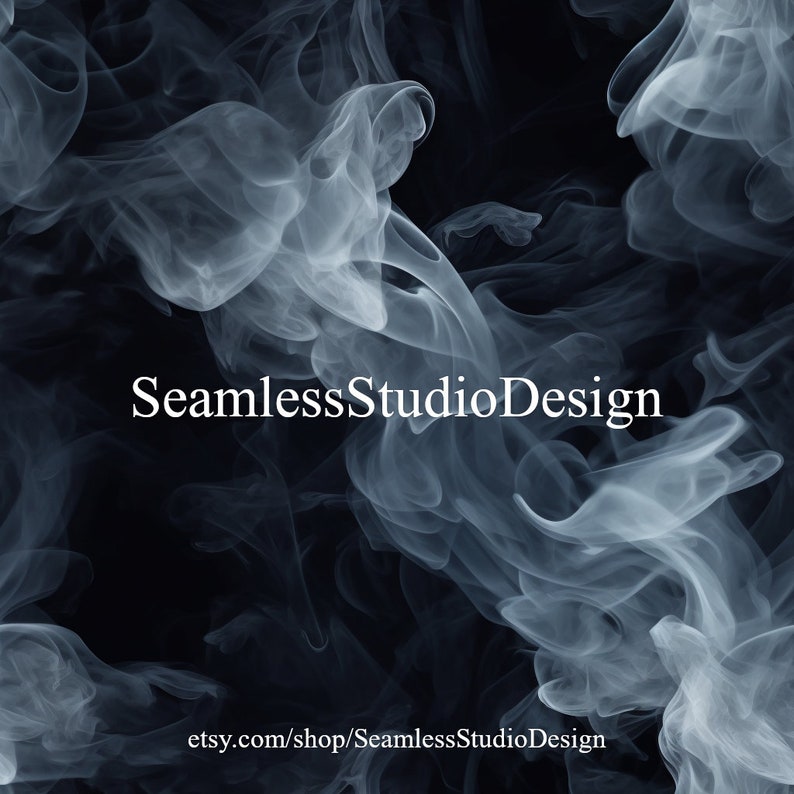 10 Beautiful Seamless Smoke Patterns - White, Black, Yellow and Purple ...