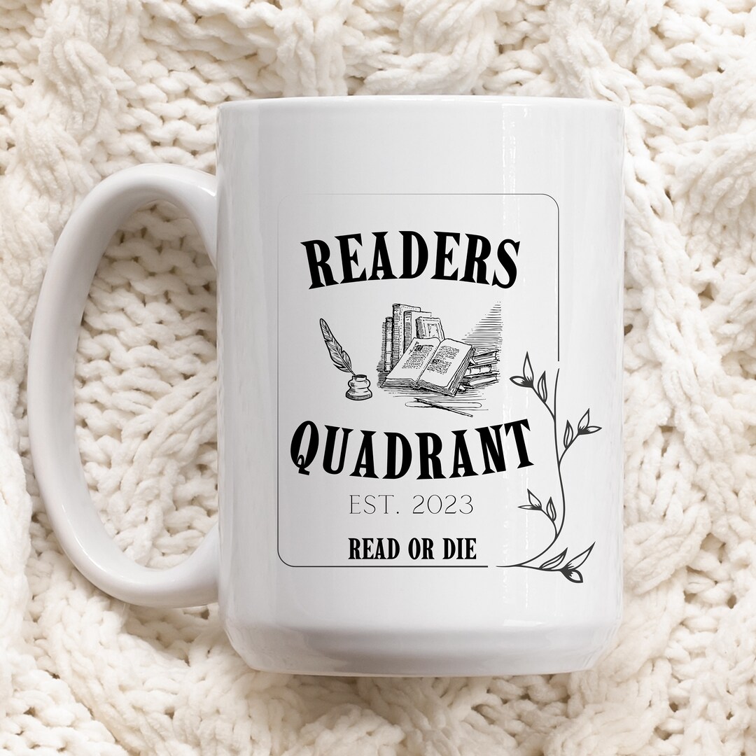 Readers Quadrant Fourth Wing Inspired Mug for Fantasy Reader, Riders ...
