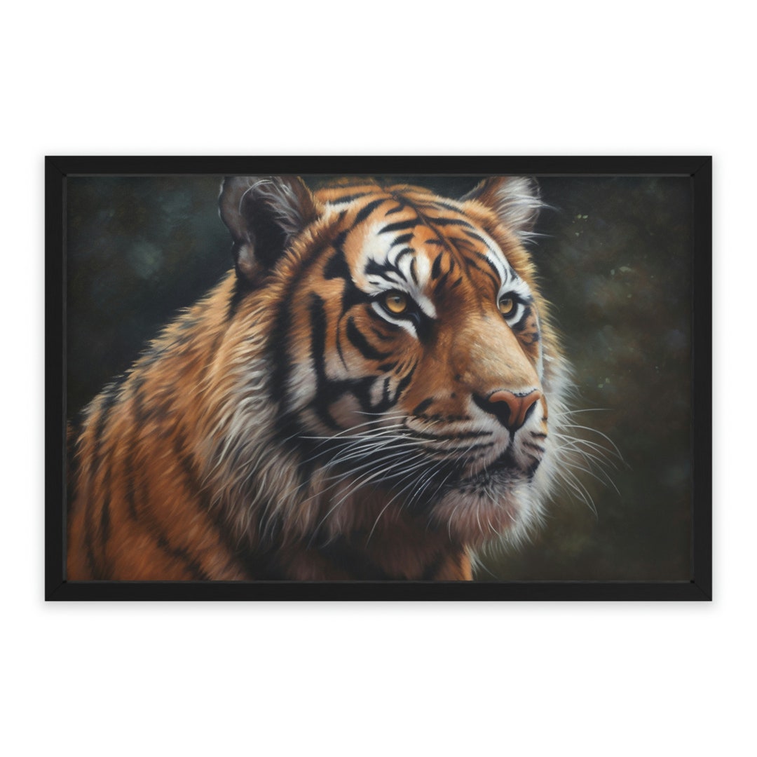 Framed Poster Horizontal Tiger Collection 14 - Etsy