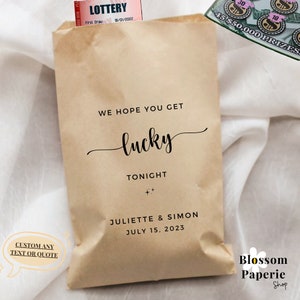 Wedding Scratchers Favor Wedding Lottery Ticket Favor Bag Lotto Ticket ...