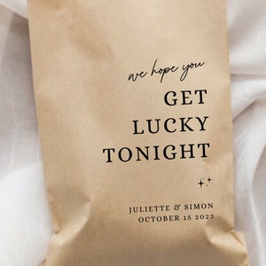 Lottery Wedding Favor Bags Lotto Ticket Wedding Favors Get Lucky ...