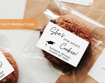 One Smart Cookie Graduation Stickers Grad Party Favor Tags - Etsy