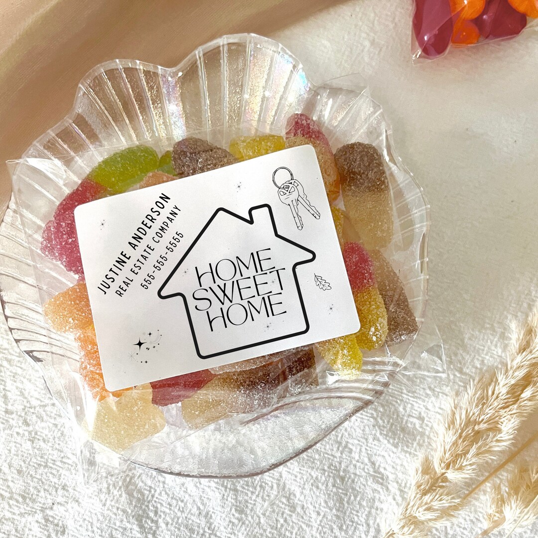 Custom Labels Real Estate Marketing Cookies Sticker Favor Realtor Open ...