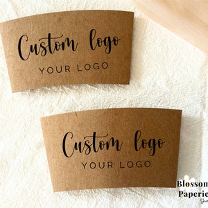 Custom Coffee SLEEVES With Business LOGO on Coffee Cup Sleeves Custom ...