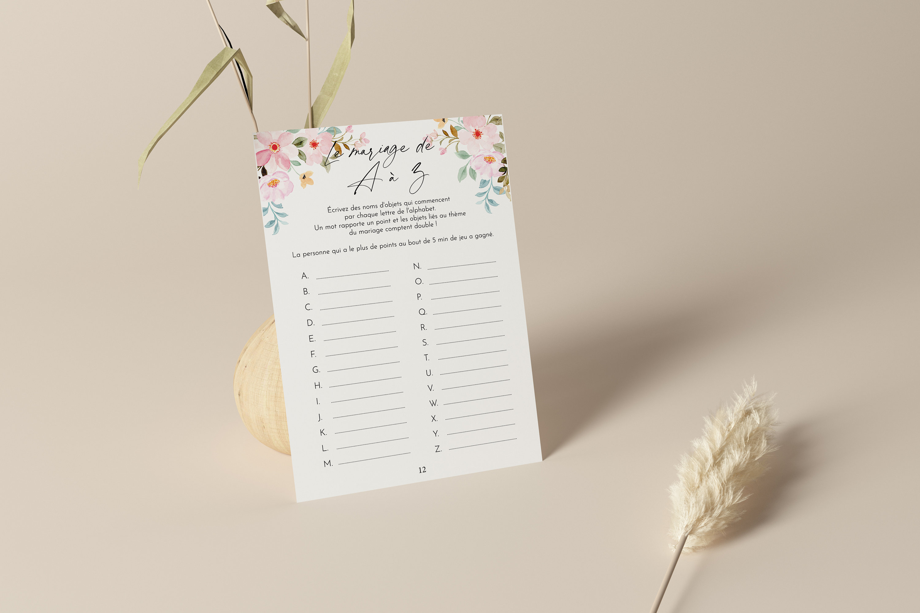 Jeux Mariage à imprimer Pack de 40 Jeux pour mariage en français ...