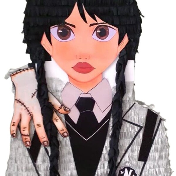 Wednesday Addams Pinata - Etsy