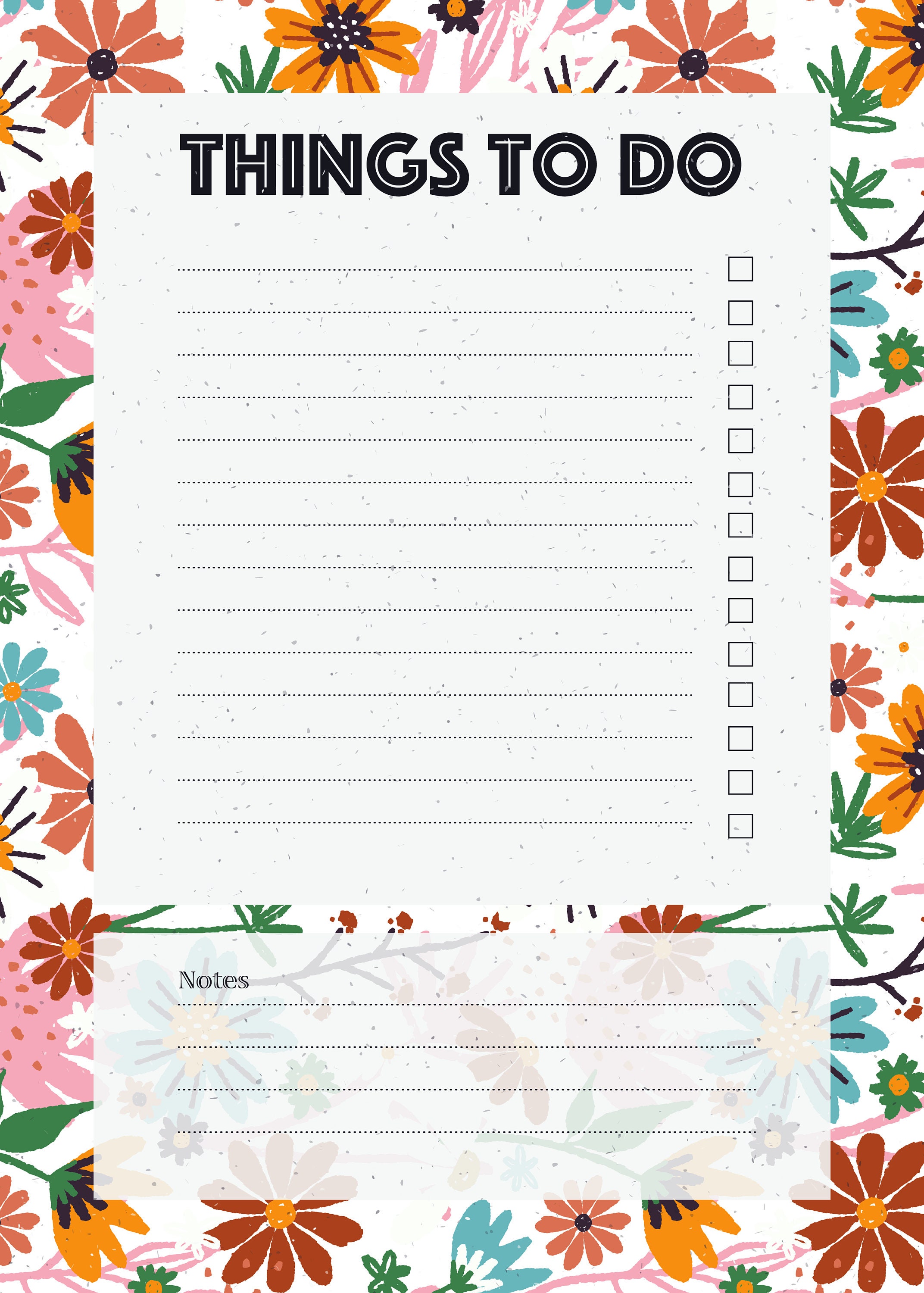 To Do List Printable - Etsy