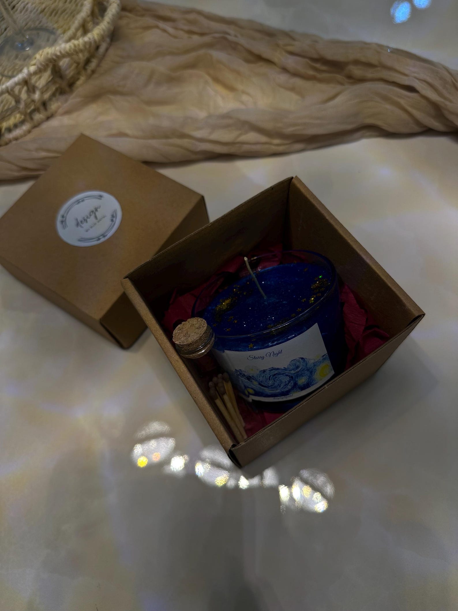 Starry Night Candle | Vincent Van Gogh | Soy Wax | Gift İdea | Starry ...