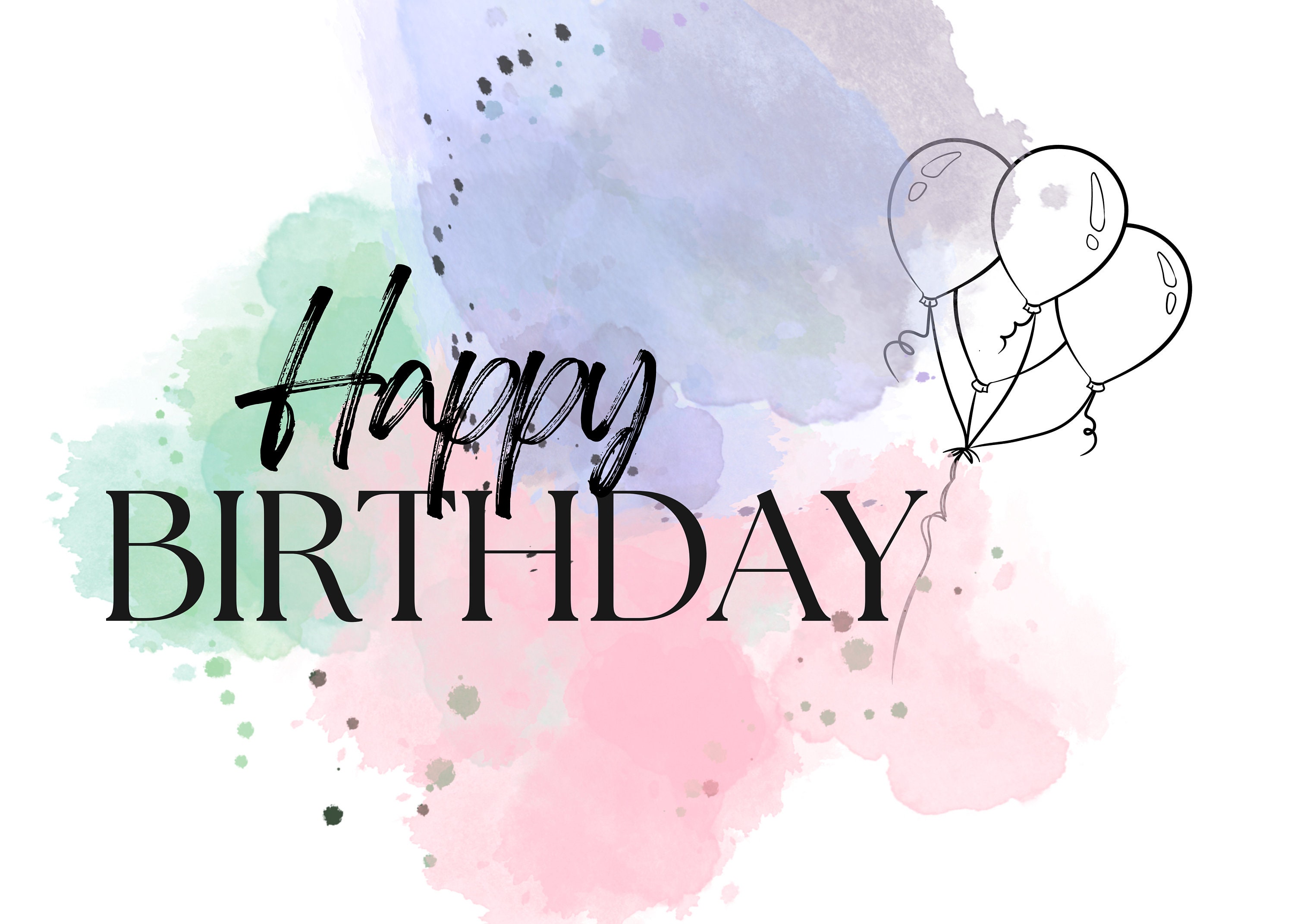 Birthday Card Template | Canva - Etsy