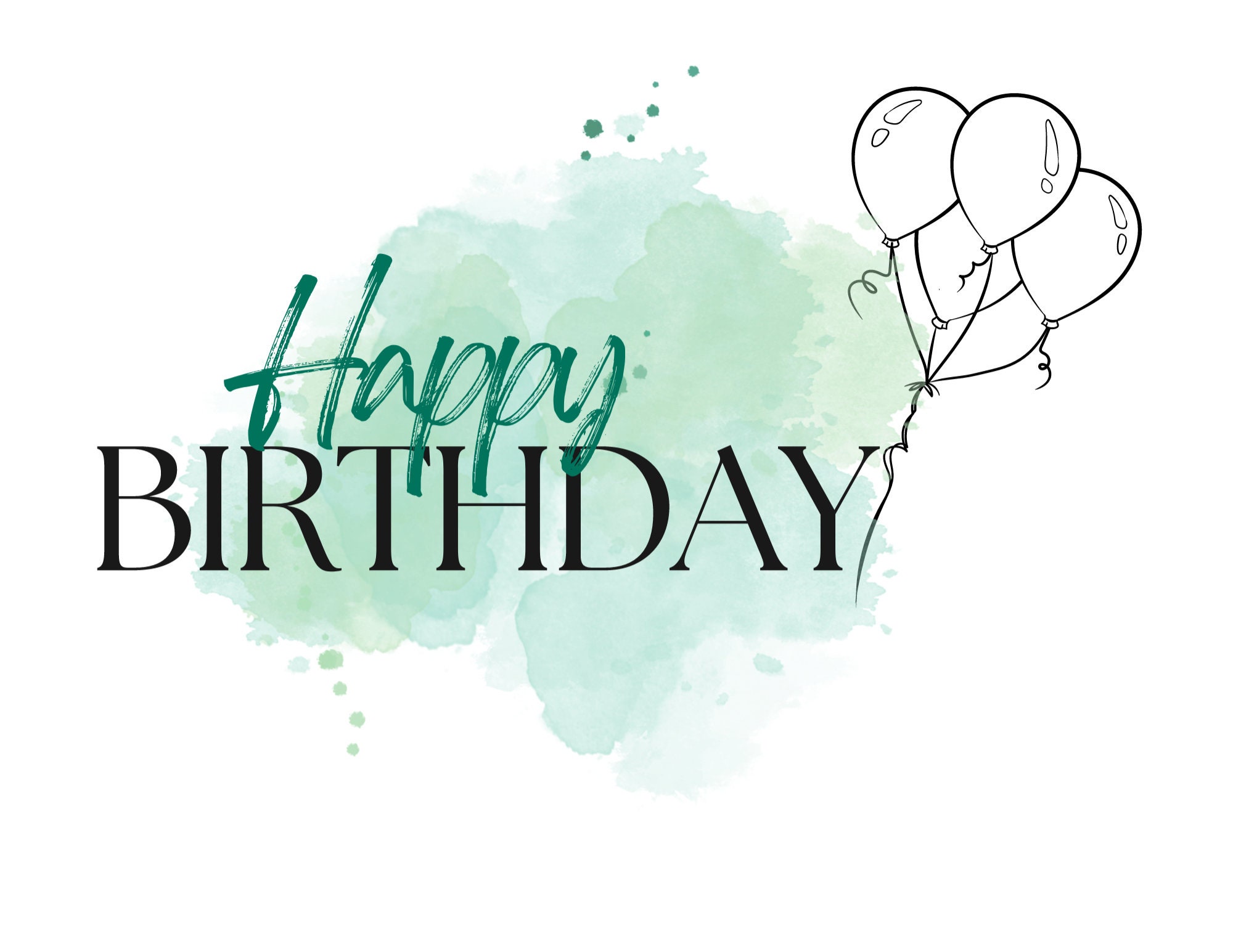 Birthday Card Template | Canva - Etsy