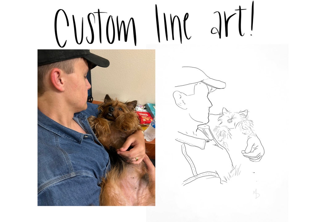 Custom Line Art - Etsy