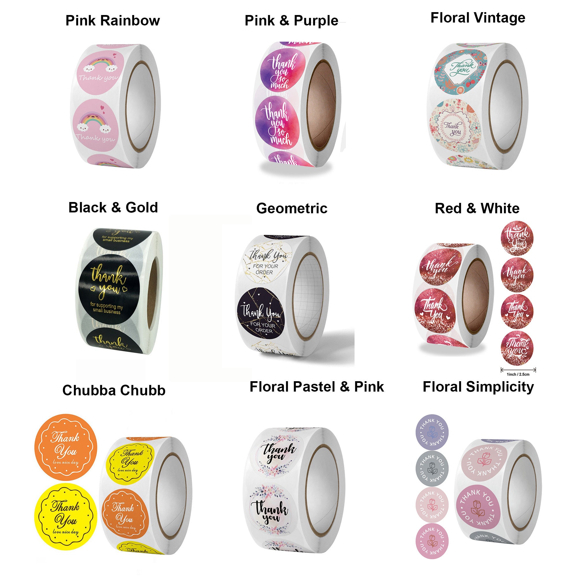 Small Business Label Sticker, Thank You for Your Order Stickers ...