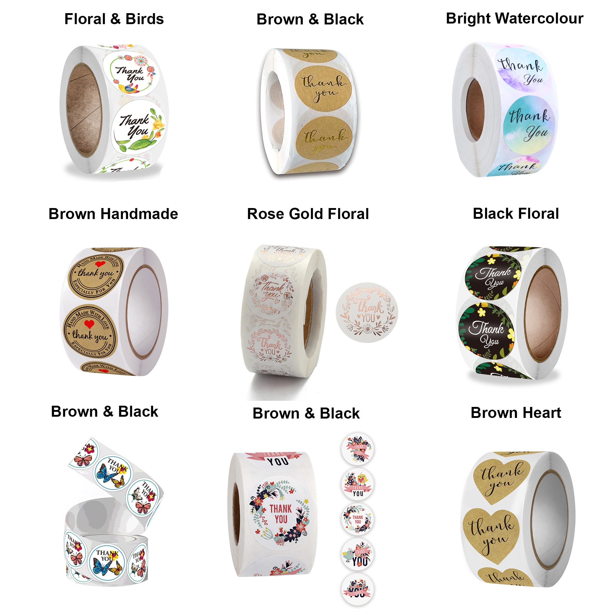 Small Business Label Sticker, Thank You for Your Order Stickers ...