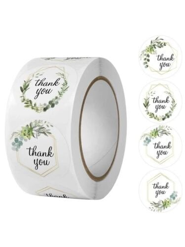 Thank You for Your Order Stickers and Delivery Labels, Multiple Colour ...