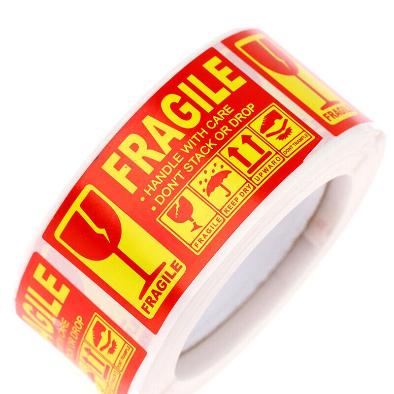 Fragile Handle With Care Stickers Do Not Bend Stickers - Etsy UK
