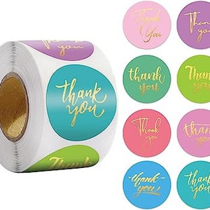 THANK YOU STICKERS for Supporting My Small Business, Thank You for Your ...